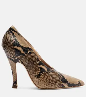 Magda Butrym 115 Snake-effect Leather Pumps