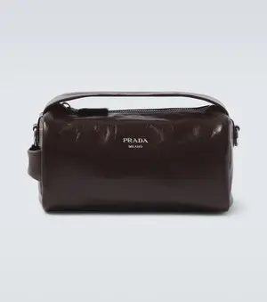 Prada Leather Tote Bag - Brown