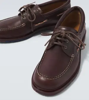 Burberry Leather Boat Shoes