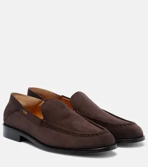TOD'S Suede Loafers With Horsebit Detail - Brown
