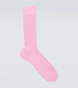 TOM FORD Ribbed-knit Cotton Socks - Pink