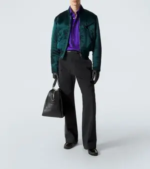 TOM FORD Satin Bomber Jacket