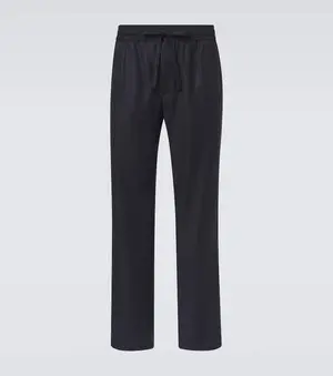 Dolce & Gabbana Virgin Wool Straight Trousers