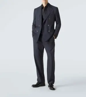 Dolce & Gabbana Virgin Wool Straight Trousers
