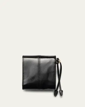 Prada Soft Lux Trifold Leather Wallet - Nero