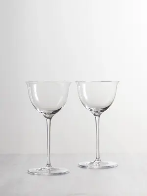 LOBMEYR Set Of Two Crystal Wine Glasses - Clear