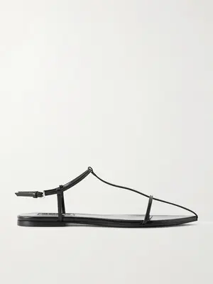 JIL SANDER Leather Point-toe Sandals