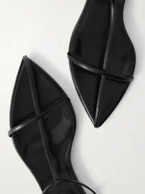 JIL SANDER Leather Point-toe Sandals