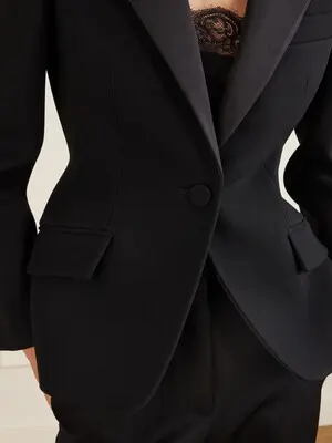 Givenchy Blend Trimmed Wool-blend Blazer