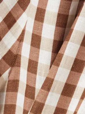 Faithfull The Brand Valeria Gingham Linen Capri Pants