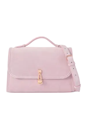 Gabriela Hearst Leonora Medium Suede Tote - Pink