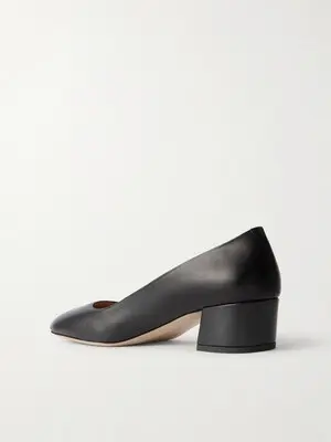 Gabriela Hearst Agathe 40 Leather Pumps - Black