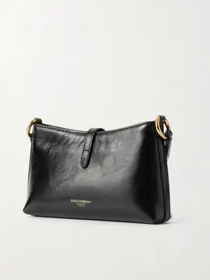Dolce & Gabbana Lock Textured-leather Shoulder Bag