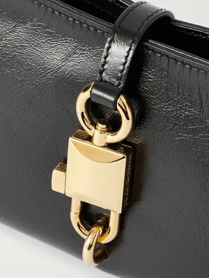 Dolce & Gabbana Lock Textured-leather Shoulder Bag