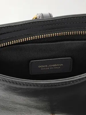 Dolce & Gabbana Lock Textured-leather Shoulder Bag