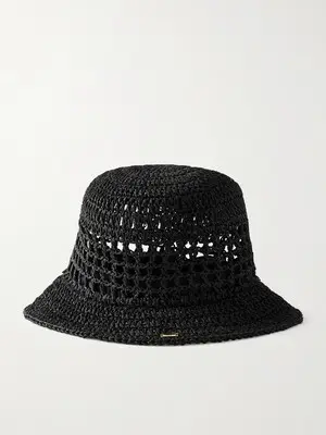 Eugenia Kim Jonah Straw Bucket Hat - Black