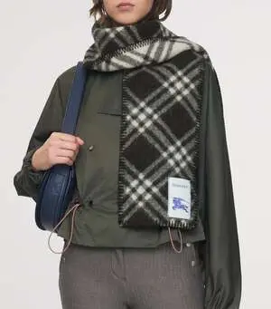 Burberry Wool Check Scarf