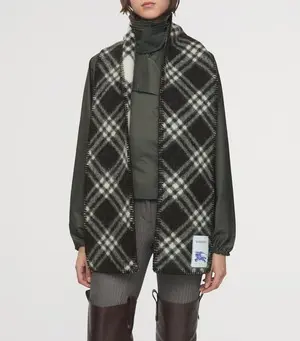 Burberry Wool Check Scarf