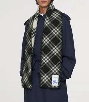 Burberry Wool Check Scarf