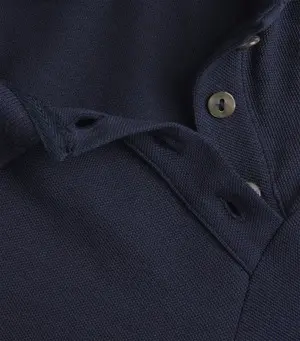 A.W.A.K.E. Mode Cotton Asymmetric Double Polo Shirt