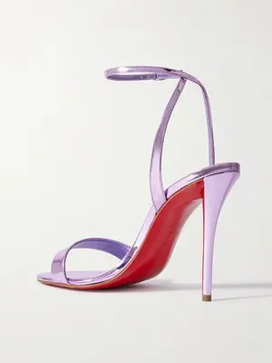 CHRISTIAN LOUBOUTIN Miss Z 100 Mirrored-leather Sandals