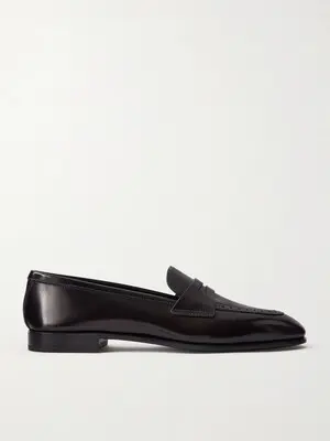 Church's Onyx Perforated Leather Loafers