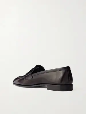 Church's Onyx Perforated Leather Loafers