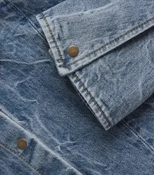 A.W.A.K.E. Mode Tie-detail Denim Shirt