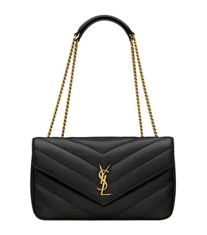 Saint Laurent Medium Loulou Shoulder Bag - Black