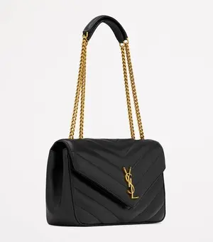 Saint Laurent Medium Loulou Shoulder Bag - Black
