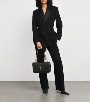 Saint Laurent Medium Loulou Shoulder Bag - Black