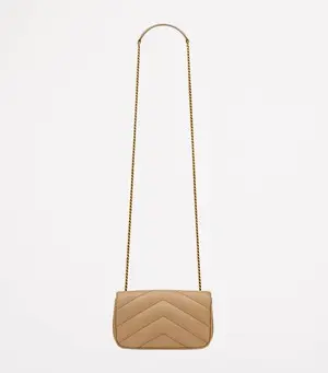 Saint Laurent Mini Loulou Leather Shoulder Bag