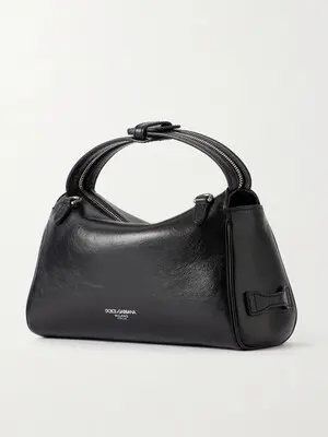 Dolce & Gabbana Vittoria Leather Shoulder Bag - Black