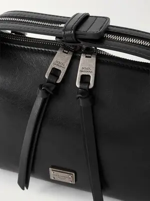 Dolce & Gabbana Vittoria Leather Shoulder Bag - Black