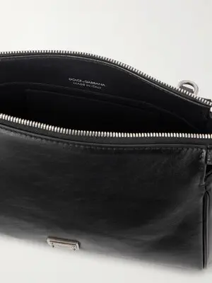 Dolce & Gabbana Vittoria Leather Shoulder Bag - Black