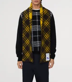 Burberry Wool Check Scarf