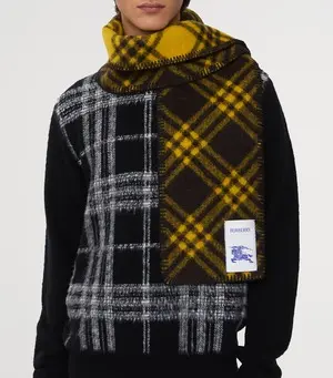 Burberry Wool Check Scarf