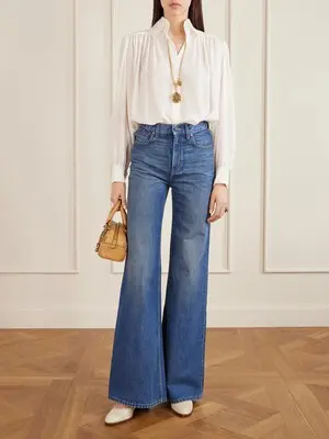 Chloé Susan Studded Textured-leather Mary Jane Pumps - Neutrals