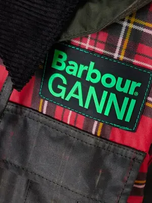 Barbour X Ganni Hooded Peplum Jacket - Multi
