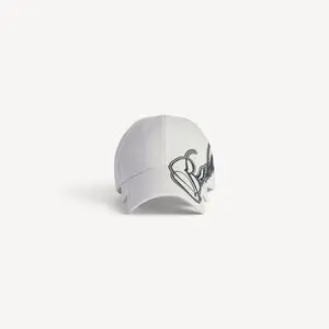 Balenciaga Cursive Baseball Cap - White