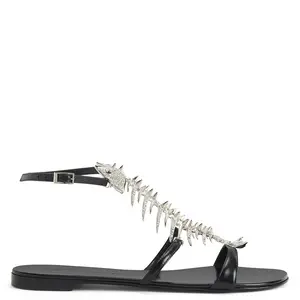 GIUSEPPE ZANOTTI Slim2.0 Flat Sandals - Black