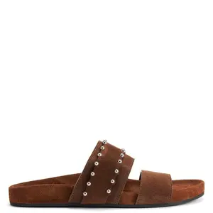 GIUSEPPE ZANOTTI Ryan Studded Sandals - Brown
