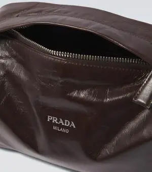 Prada Leather Tote Bag - Brown