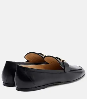 TOD'S T Timeless Leather Loafers - Black
