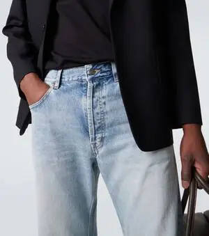 Saint Laurent Straight Leg Jeans - Blue