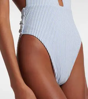 MONTCE Tropez Striped Halterneck Swimsuit