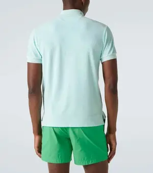 TOM FORD Cotton-blend Terry Polo Shirt - Blue