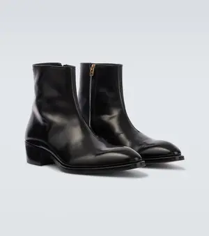 TOM FORD Vincent Leather Ankle Boots