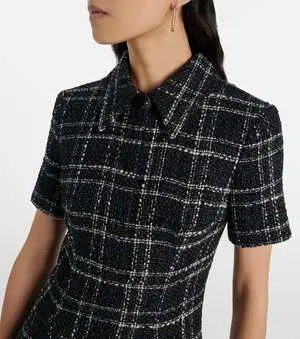 EMILIA WICKSTEAD Jody Checked Midi Dress