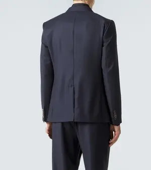 Dolce & Gabbana Double-breasted Virgin Wool Blazer - Black